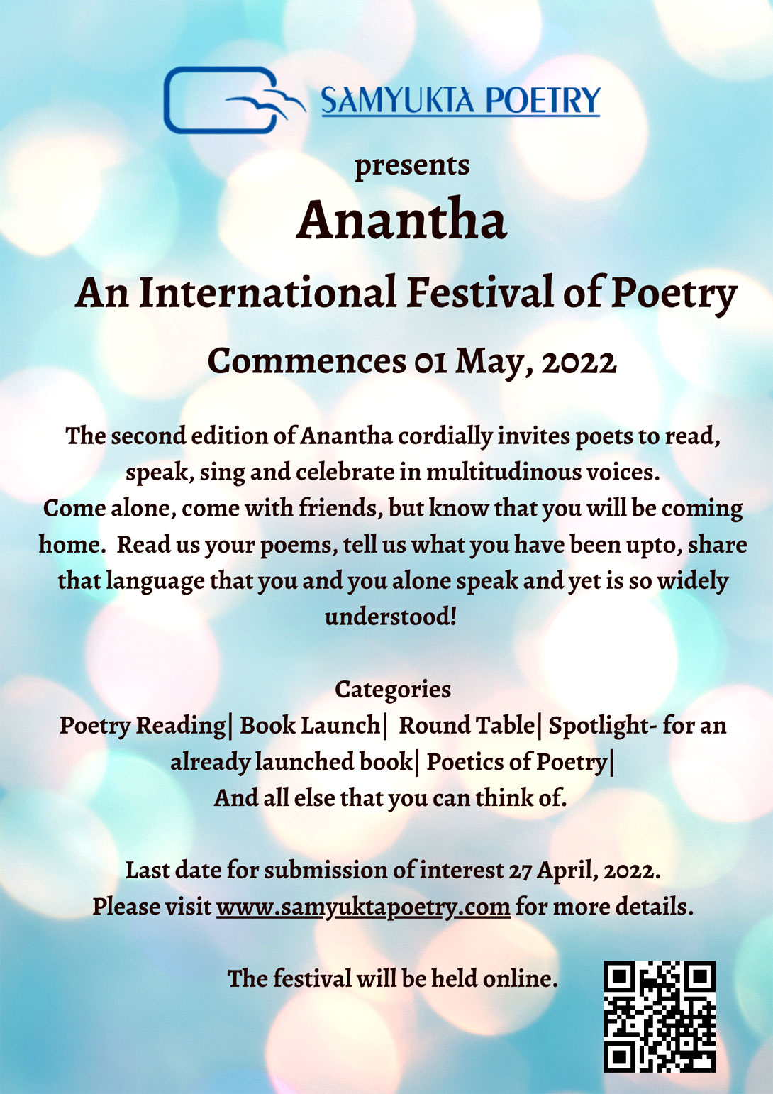 Anantha 2022 – Samyukta Poetry